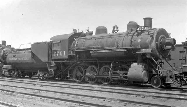SP SOUTHERN PACIFIC Railroad Locomotive Engine No 2701 Old Train Photo ...