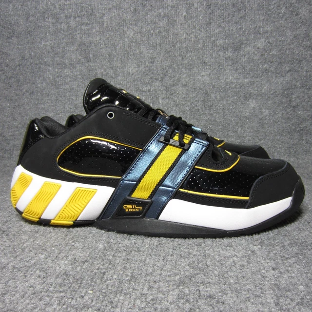 ADIDAS AGENT GIL Restomod Basketball Shoes Mens 11.5 Black Yellow ...