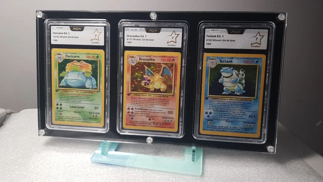 TRIO STARTER SET de Base édition 1 4/102 Dracaufeu Tortank Florizarre ...