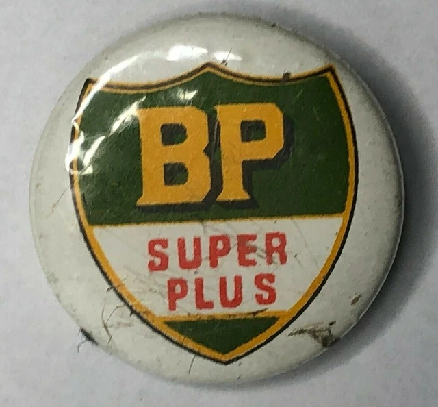 1960'S BP SUPER plus Petrol British Petroleum tin Badge 25 mm £14.16 ...