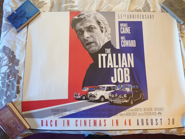 THE ITALIAN JOB - Original UK Cinema Quad Poster 55th Anniversary £75. ...
