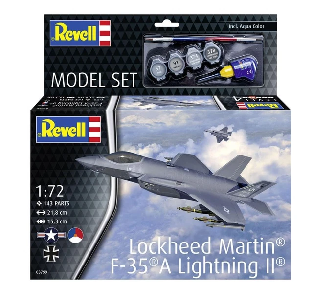 REVELL, MODEL SET - LOCKHEED Martin F-35A Lightning II Axle Fighter ...