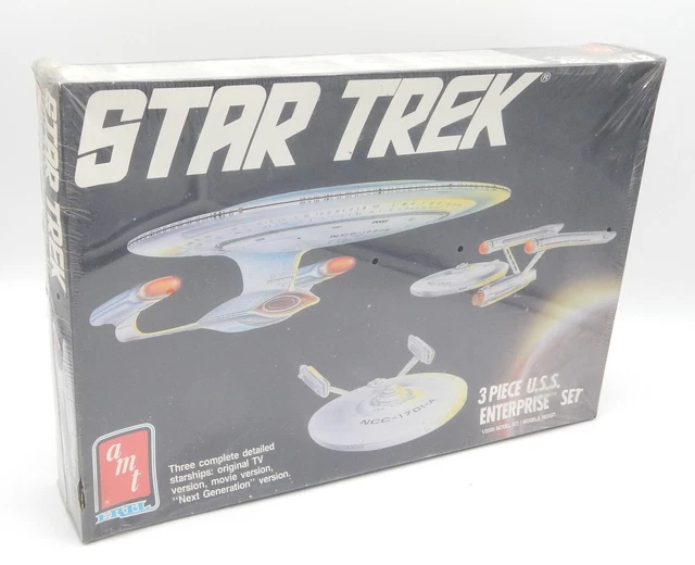 AMT 6618 STAR Trek 3 Piece USS Enterprise Set 1/2500 - MISB vintage ...