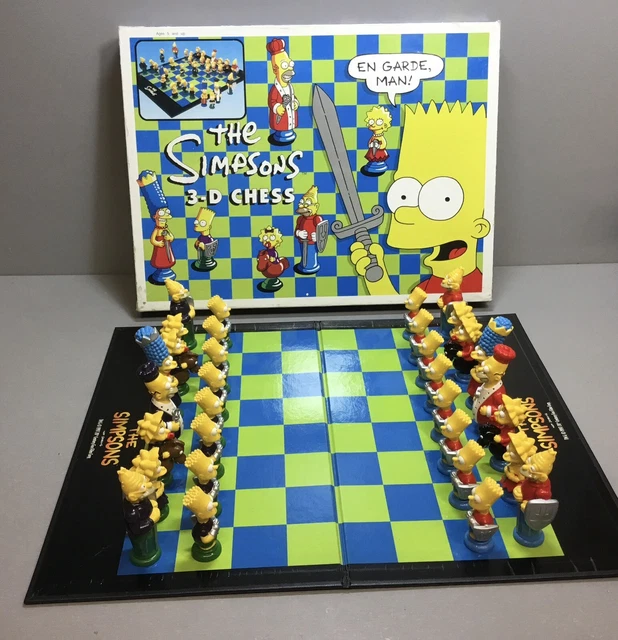 THE SIMPSONS 3D Chess Set Board Game 1997 Vintage. £20.00 - PicClick UK