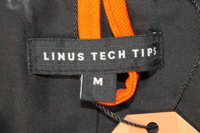 LINUS TECH TIPS Mens Workshop Work Jacket M Flame/Water/Chemical ...