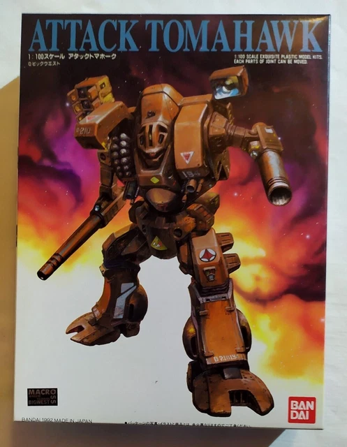 MACROSS ROBOTECH ATTACK Tomahawk Bandai Year 1992 Japan 1:100 Plastic ...