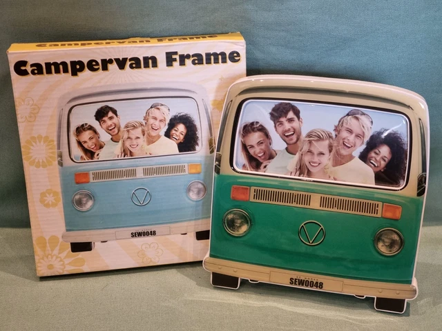 THUMBS UP! CAMPERVAN Shaped Freestanding Picture Photo Frame BNIB £7.99 ...