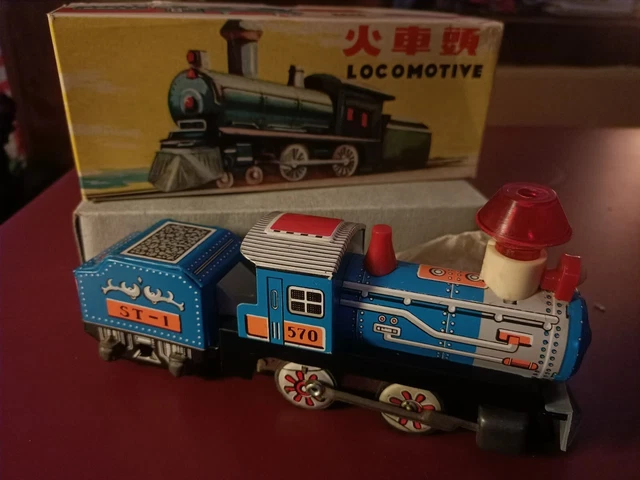 VINTAGE LOCOMOTIVE FRICTION Tin Toy MF 712 - 1960s, Made In China $50. ...
