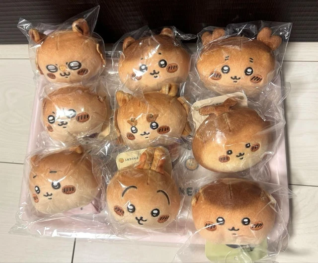 CHIIKAWA BAKERY MOCHIMOCHI Bread Mascot Plush Complete Chikawa Nagano ...