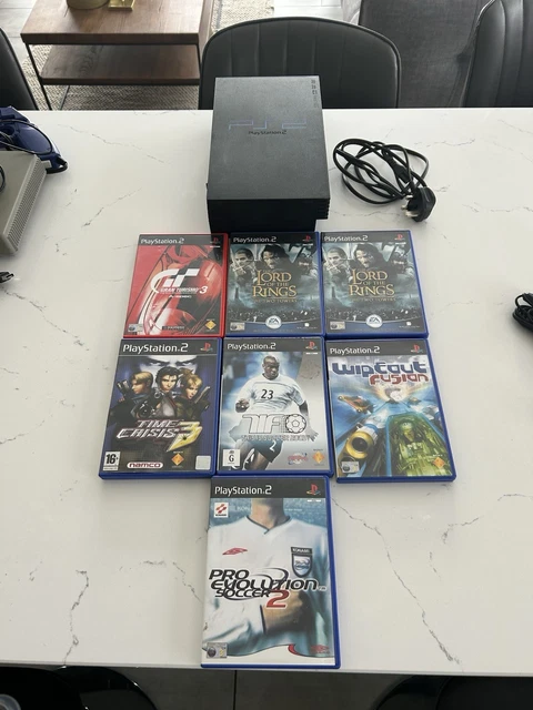 SONY PLAYSTATION 2 Black Console Unit With 7 Games £47.52 - PicClick UK