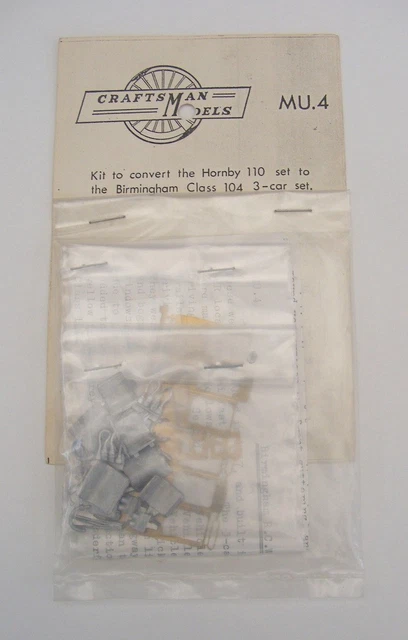 # CRAFTSMAN MODELS MU4 Class 104 DMU Conversion Kit # £8.65 - PicClick UK