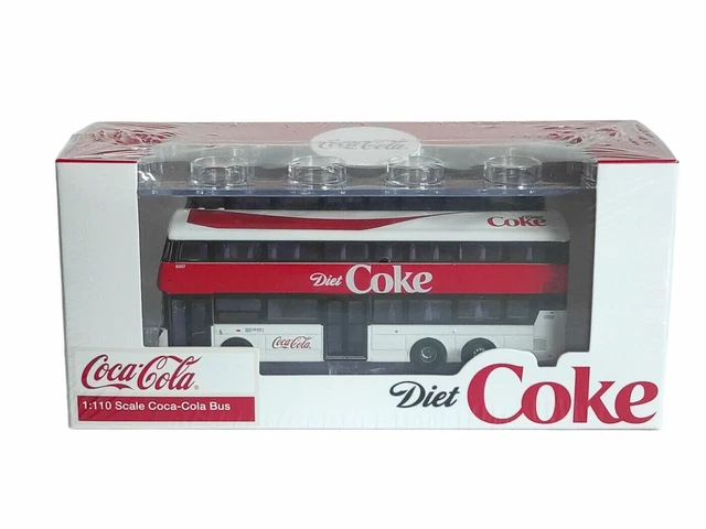 TINY CITY DIE-CAST Model Car - B8L Coca-Cola Bus with display box £22. ...