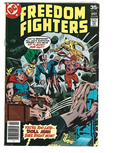 FREEDOM FIGHTERS #12 (2/78) VG- (3.5) Origine de Firebrand ! Grand âge ...