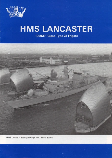 NAVAL: ROYAL NAVY HMS Lancaster leaflet/brochure/booklet £2.50 ...