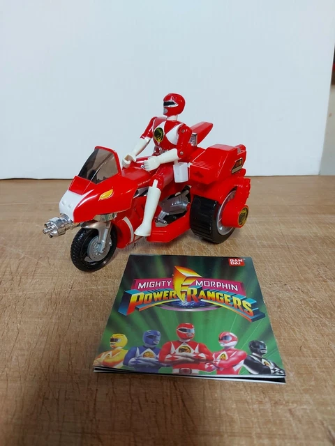 VINTAGE 1994 BANDAI Power Rangers Figure With Motorcycle Loose Htf $15. ...