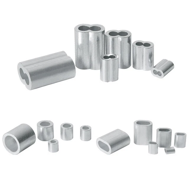 ALUMINIUM WIRE ROPE Ferrules Crimping Sleeve Also For Marine Stainless ...