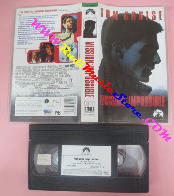 VHS*FILM MISSION IMPOSSIBLE 2 2001 Tom Cruise John Woo PARAMOUNT (F55 ...