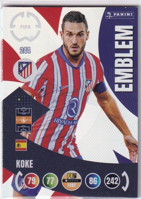 PANINI 2025 FIFA Club World Cup 25 Card No. 244 Koke Emblem £1.20 ...