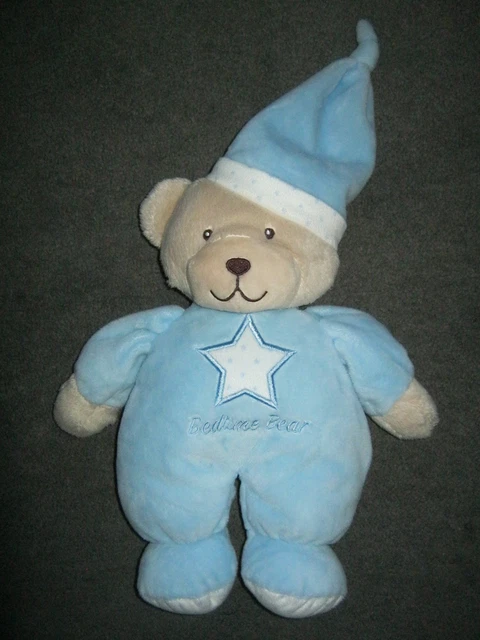 MOTHERCARE BLUE STAR Bedtime Bear 12" Soft Hug Toy. £18.01 - PicClick UK