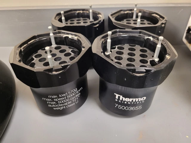 THERMO CENTRIFUGE BUCKETS with FACS tube holders - 4ct $900.00 - PicClick