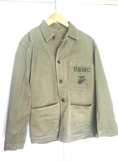 WWII USMC P41 HBT Named WIA Marine Corps Jacket P1941 Uniform Shirt ...
