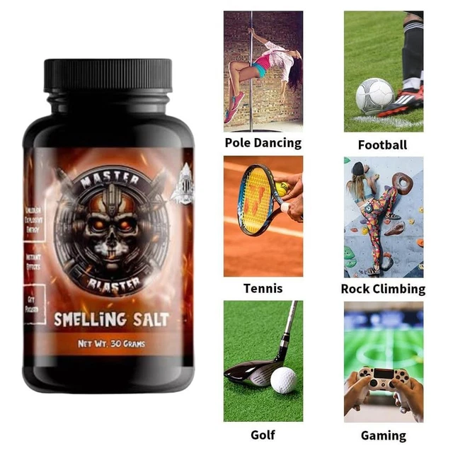 SMELLING SALTS BOTTLED - Strong Ammonia Inhalant for Athletes Energy ...