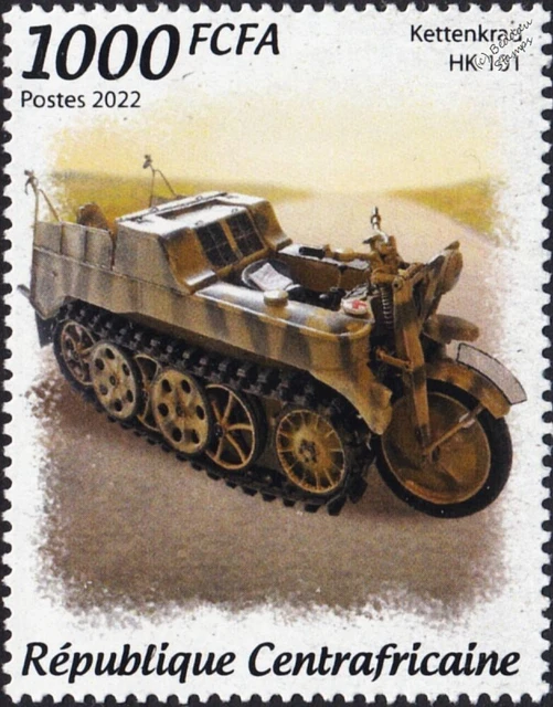 WWII KETTENKRAD HK.101 / Sd.Kfz.2 Half-Tracked Motorcycle Tractor Stamp ...