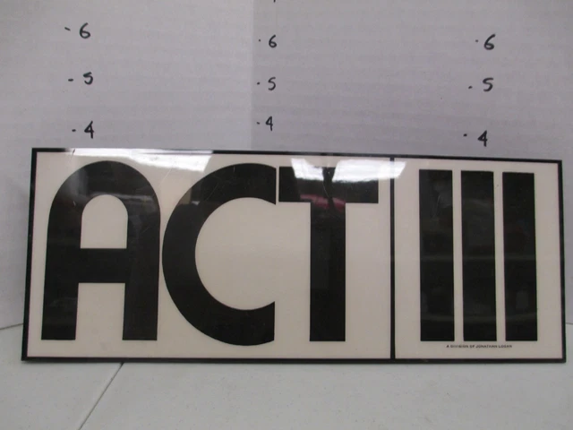 ACT III 1960S women clothing store display sign plastic Jonathan Logan ...