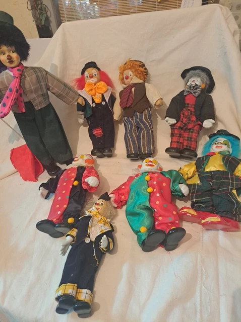 LOT DE 8 clowns en porcelaine EUR 15,00 - PicClick FR