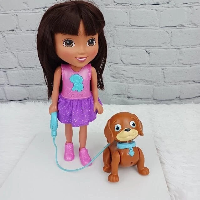 NICKELODEON TRAIN AND Play Dora The Explorer Doll & Perrito Dog Tested ...