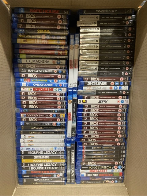 APPROX 80X BRAND NEW BLU RAY JOBLOT Spy 2 Guns Safe House Sweeney Mamma ...