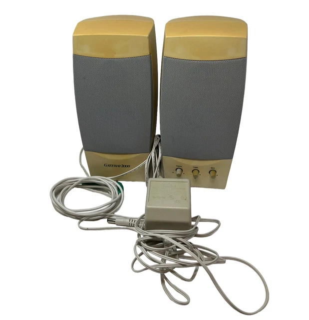 GATEWAY 2000 ALTEC Lansing ACS41 Vintage PC Computer Speakers Tested ...