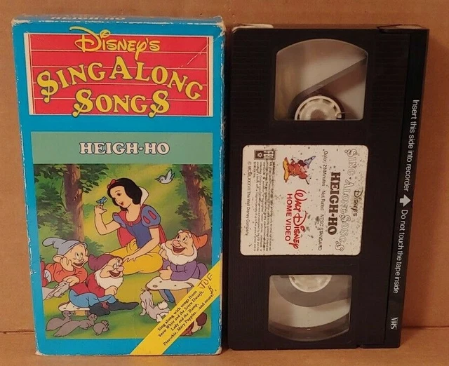 DISNEY'S SING ALONG Songs Heigh-Ho (VHS 1987) Testato/Funziona Versione ...