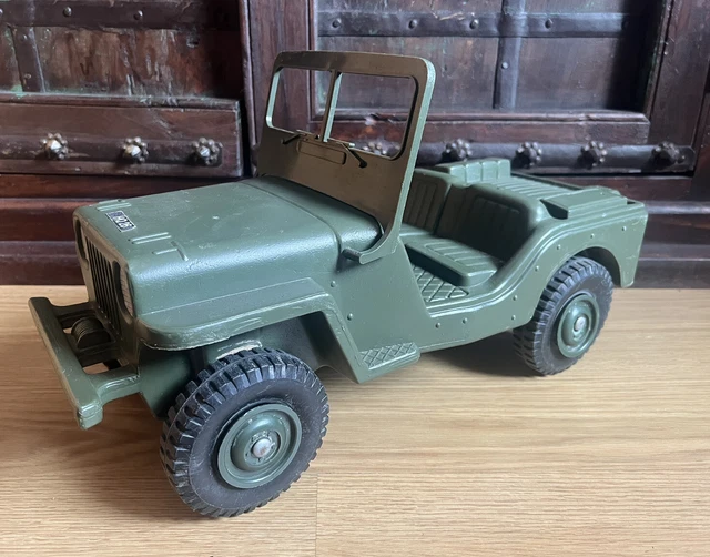 VINTAGE ACTION MAN Jeep Palitoy Hasbro 1975 Pawtucket R.i. 140199 £35. ...