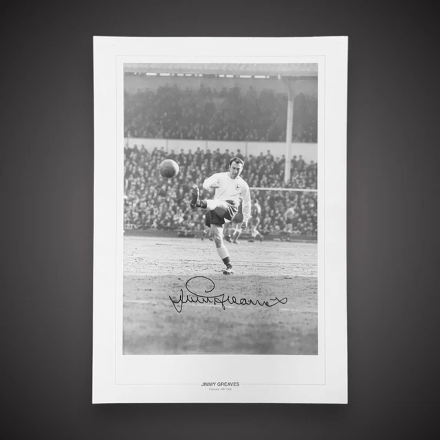 JIMMY GREAVES FANTASTIC Hand Signed Photo Spurs £25 £25.00 - PicClick UK