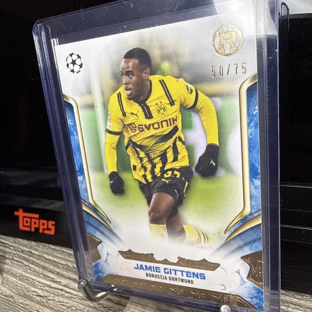 2025 TOPPS REVERENCE Jamie Gittens /75 Borussia Dortmund numbered ...