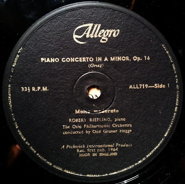 EDVARD GRIEG - Robert Riefling - Oslo Filharmonisque Orchestre - Odd ...