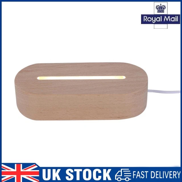 OVAL DISPLAY PEDESTAL - LED Lights Display Base with USB (White Light ...