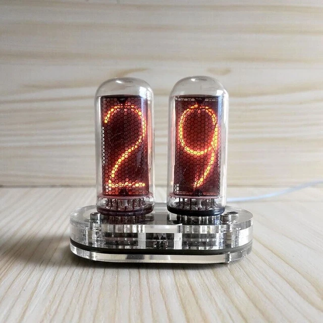 TERMÓMETRO DE TUBO Nixie de 2 dígitos IN-18 termómetro creativo de ...