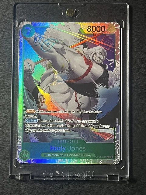 ONE PIECE TCG Hody Jones OP06-035 SR English Wings of The Captain EUR 10,00 - PicClick FR
