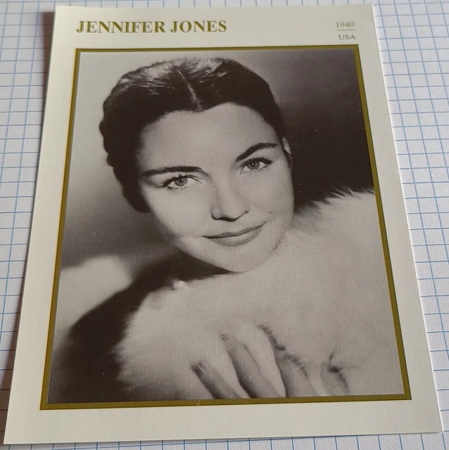 SCHAUSPIELERIN JENNIFER JONES | Film-Star-Foto / Sammelbild-Karte #n280 ...