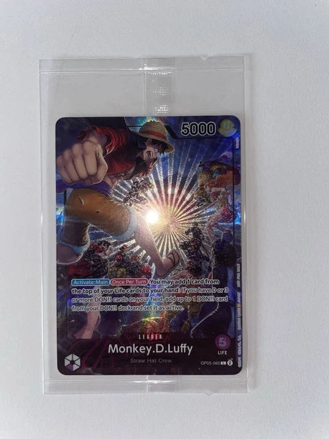 ONE PIECE TCG Monkey D Luffy OP05-060 Leader PSA Magazine Exclusive Promo SEALED EUR 245,00 ...