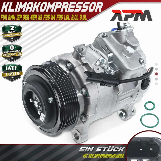 COMPRESSEUR 7ZSE17 POUR BMW 1er F20 F21 3er F30 F31 4er X3 F25 X4 F26 1.6L EUR 164,36 - PicClick FR