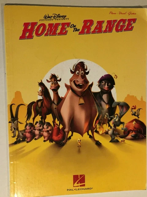 DISNEY HOME ON the Range Songbook - Piano Vocal Guitar Tabs 2004 Sheet ...