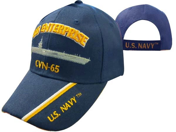 USS ENTERPRISE CVN-65 Us Navy Ship Hat Officially Licensed Ball Cap £13 ...
