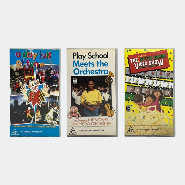 ABC FOR KIDS 3x VHS Tape Bundle (A Day Full of Fun + Play School ...