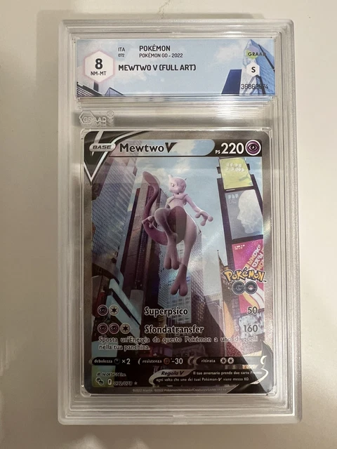 CARTA POKEMON MEWTWO V 072/078-Full Art Alternative Art-ITA-Pokemon Go GRAAD 8! EUR 120,00 ...