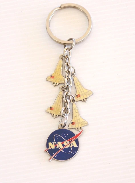 VINTAGE NASA SPACE Center Houston Tx Logo Souvenir Metal Promo Key ...