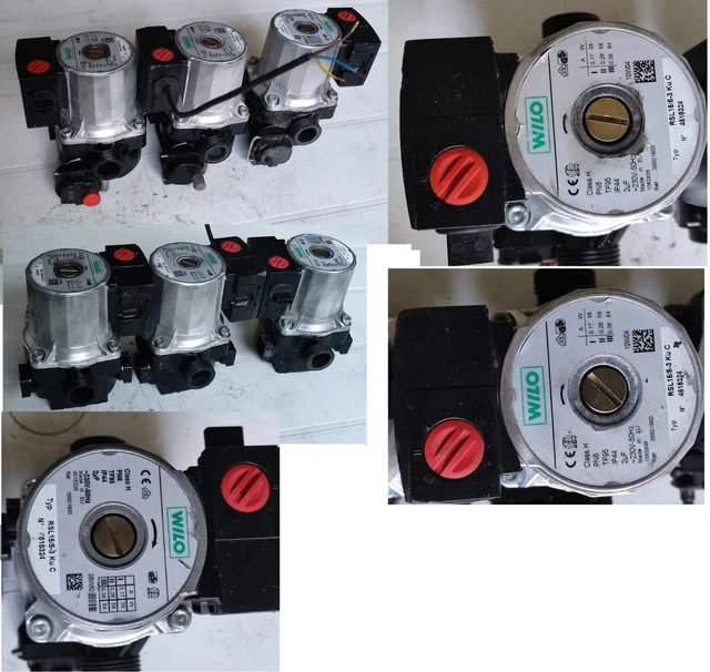 3X) POMPA CIRCOLATORE CALDAIA WILO RSL15/5-3 Ku C 130 USATO EUR 64,00 ...
