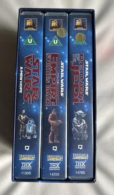 STAR WARS TRILOGY VHS Video Widescreen Box Set Limited Edition THX 1995 ...